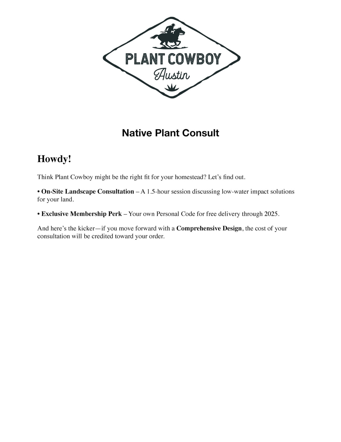 Native Plant Consult – Plant Cowboy