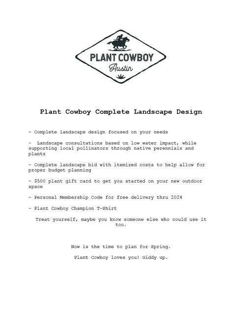 Comprehensive Native Plant Design – Plant Cowboy