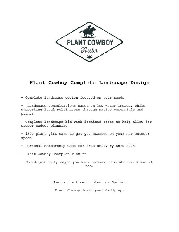 Comprehensive Native Plant Design – Plant Cowboy